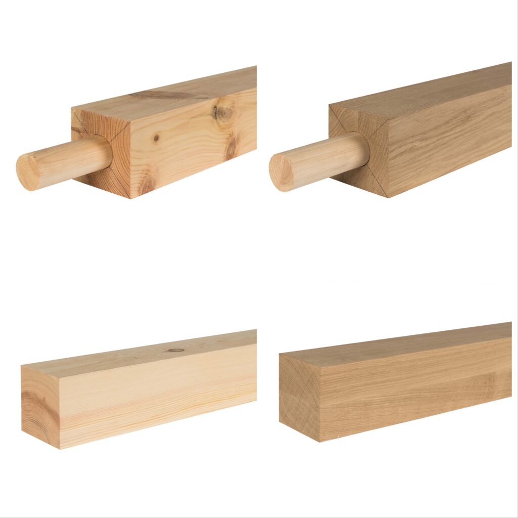 Custom Size Oak Veneer Newel Post Cladding & Cap - Stairfurb